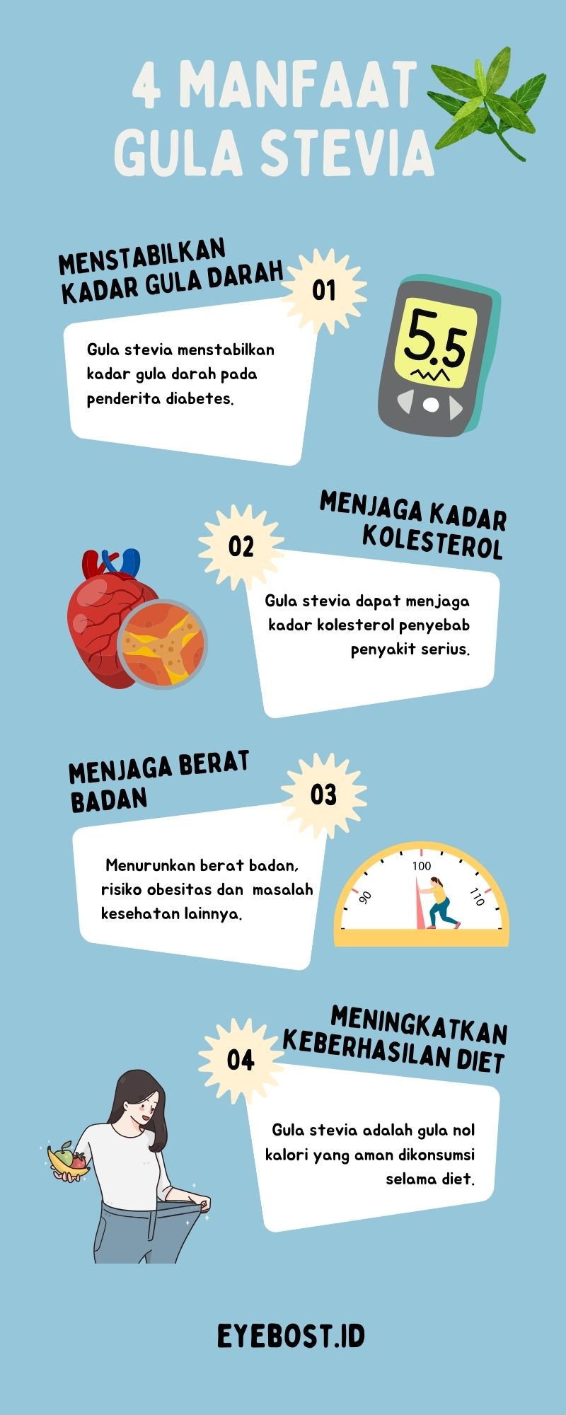 4 Manfaat Gula Stevia yang Dipercaya Lebih Baik daripada Gula Pasir ...